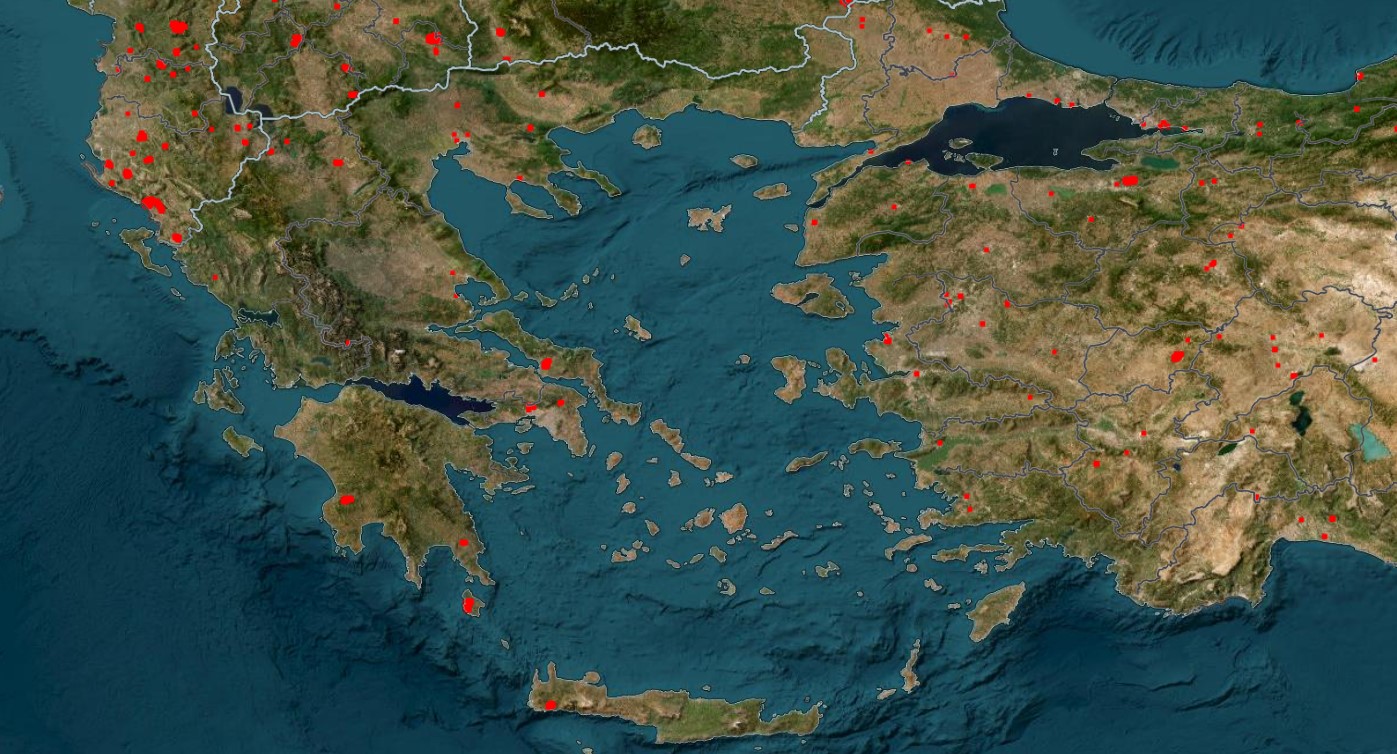 Καίγεται η Μεσόγειος - Δείτε τον δορυφορικό χάρτη της NASA | Ant1 Live