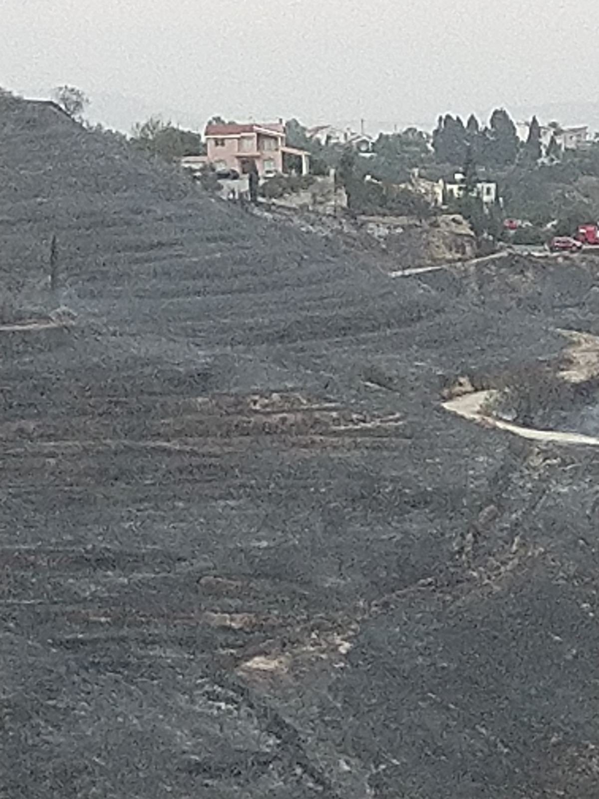 Πυρκαγιά στην Πάφο: Υπό πλήρη έλεγχο η φωτιά - Κατέκαυσε ένα ...
