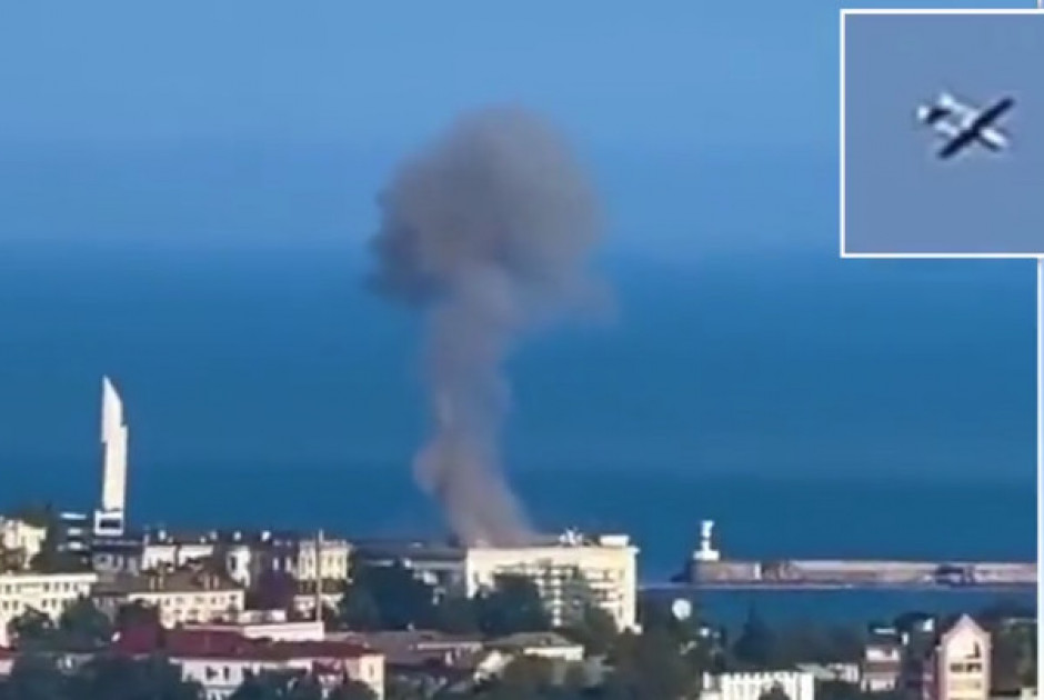 ΒΙΝΤΕΟ: Η στιγμή που Ουκρανικό drone-καμικάζι χτυπά ρωσικό αρχηγείο ...