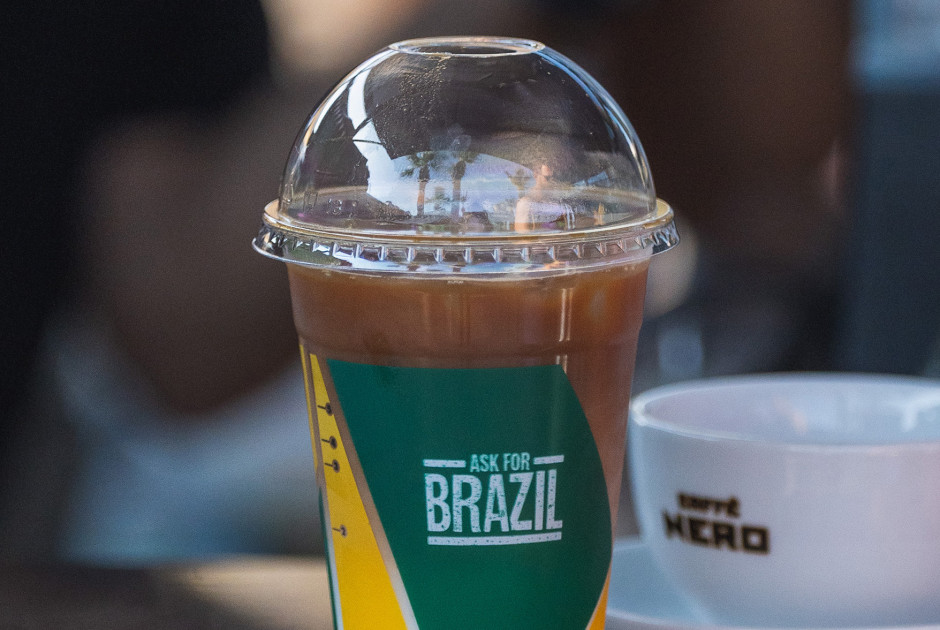 Single Origin Brazil καφές σε ένα singl-ονιστικό party στο Caffè Nero ...